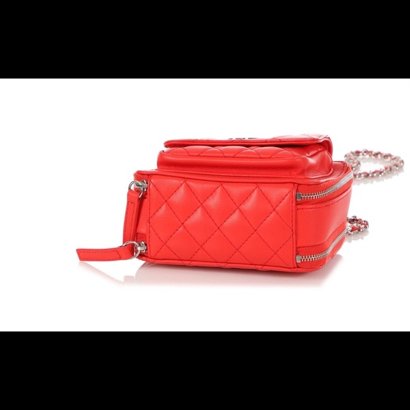 CHANEL | Bags | Chanel Mini Quilted Red Lambskin Cross Body Bag | Poshmark